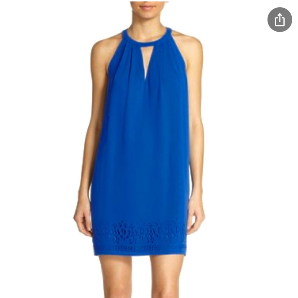 New Greylin Royal Blue Laser Cut Halter Mini - Gem